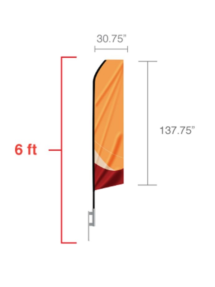 Econo Feather Flag – CustomPrintPro